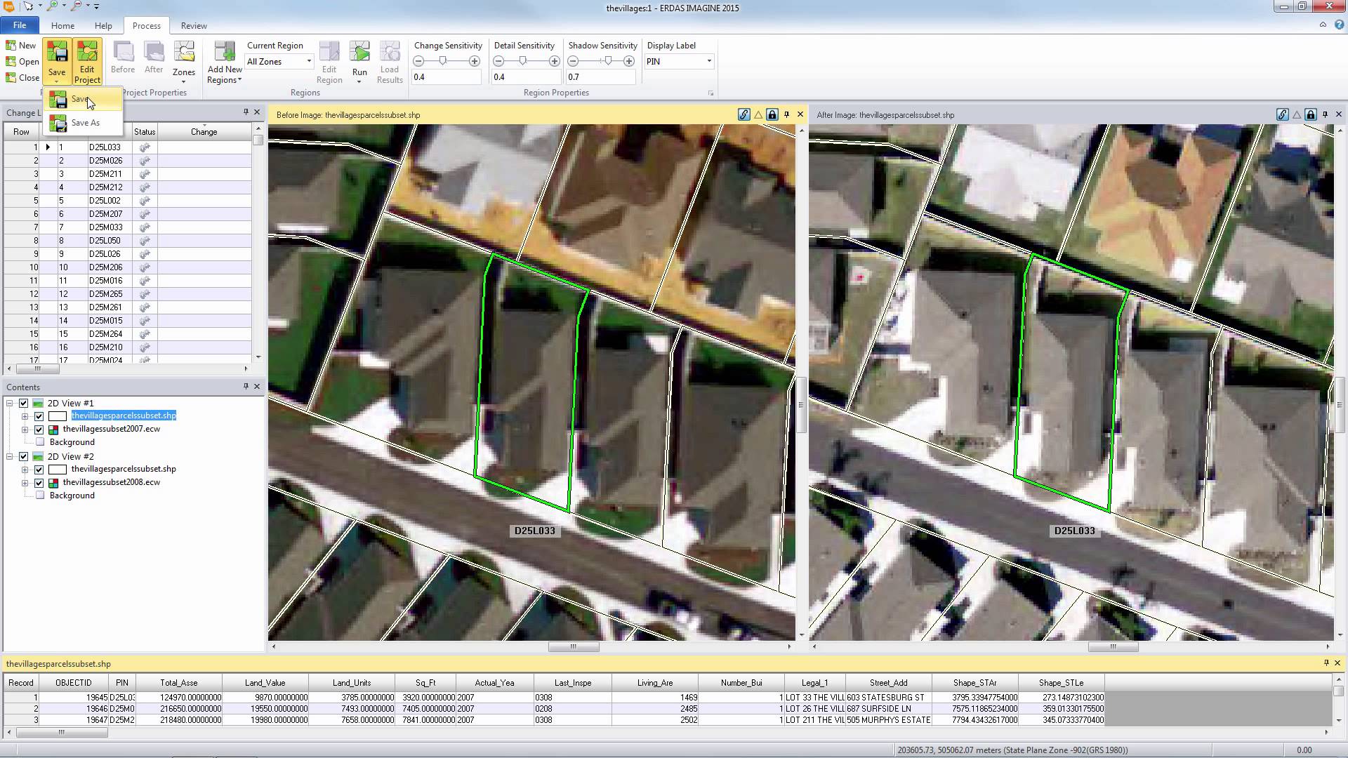 Patent for Image Change Detection technique - ERDAS Imagine