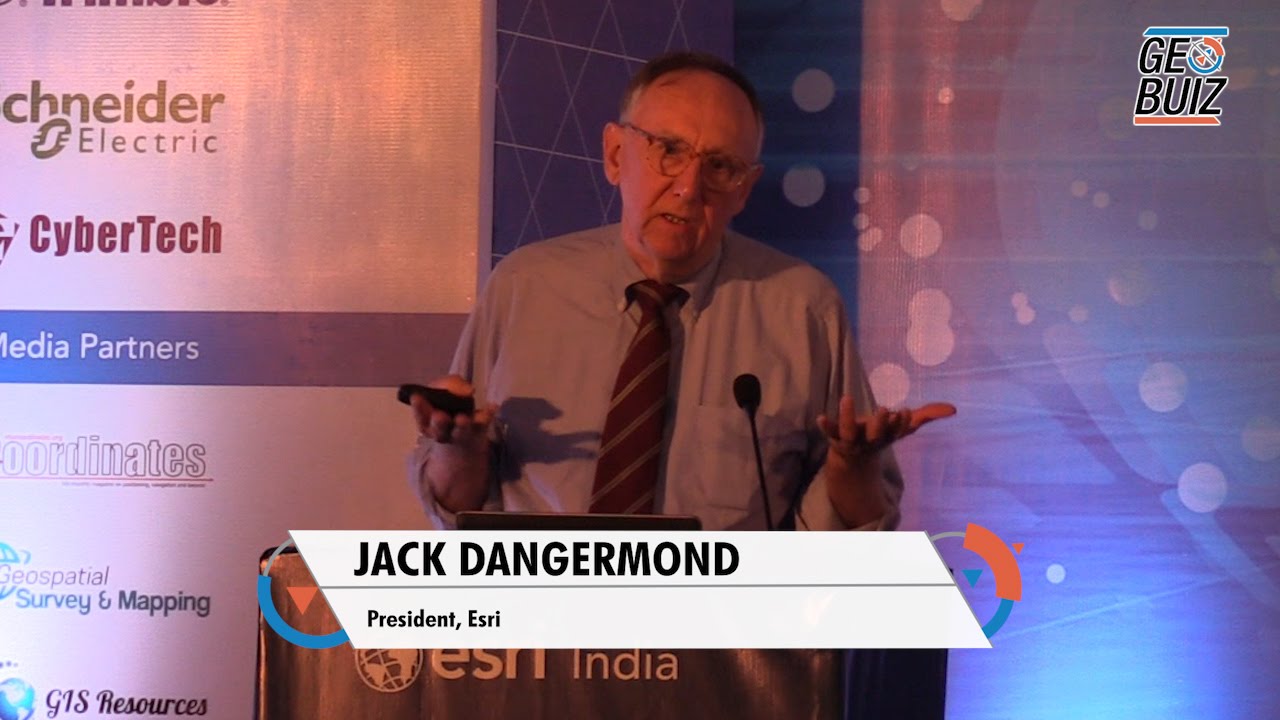 Esri President Jack Dangermond addresses on Day2 of Esri India User ...