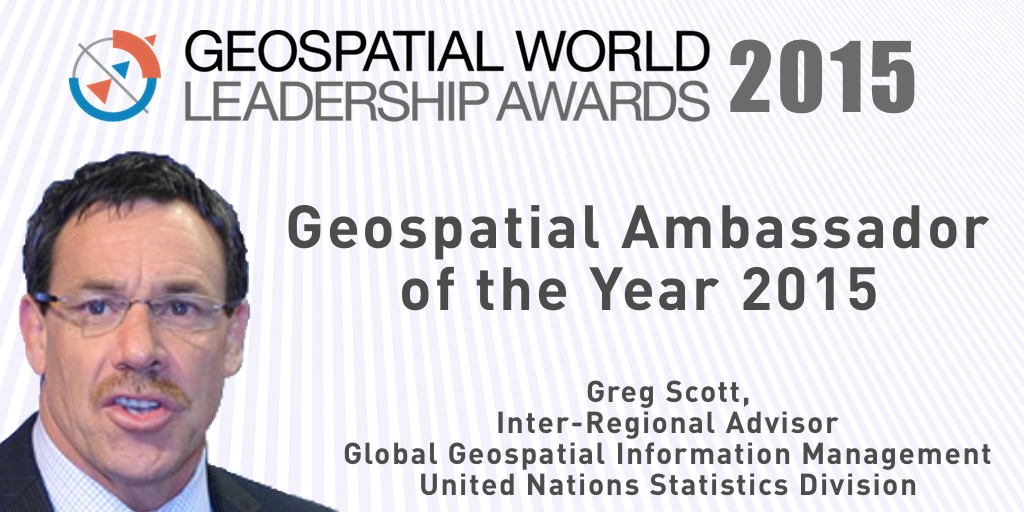 Greg Scott of UN-GGIM bags Geospatial Ambassador of the Year award ...