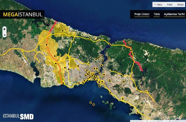 Interactive map highlights Istanbul's mega projects - Geospatial World
