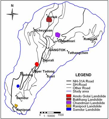 Use of remote sensing and GIS in disaster management in Gangtok area ...
