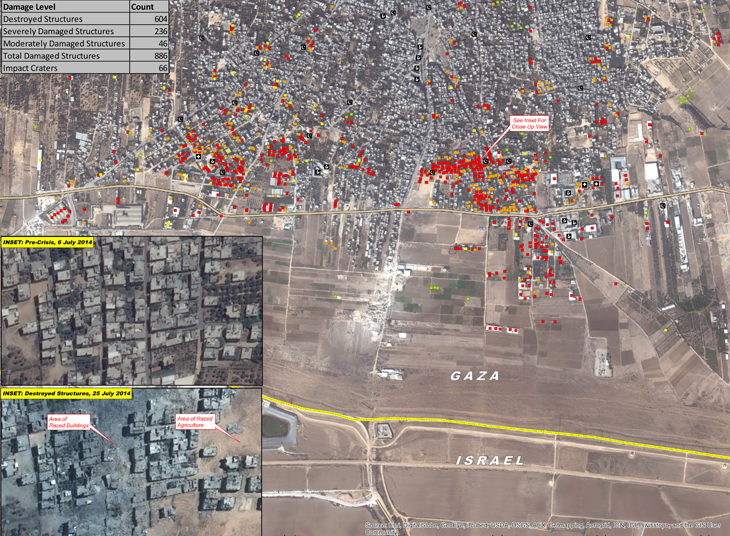 UNOSAT imagery of Gaza destruction released - Geospatial World