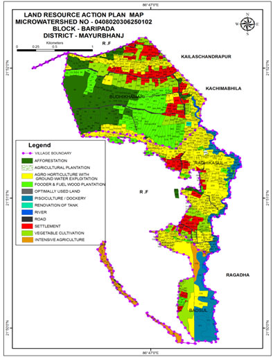 Microwatershed management using RS and GIS technologies