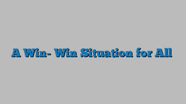 A Win- Win Situation for All - Geospatial World