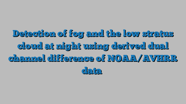Cloud Types Noaa