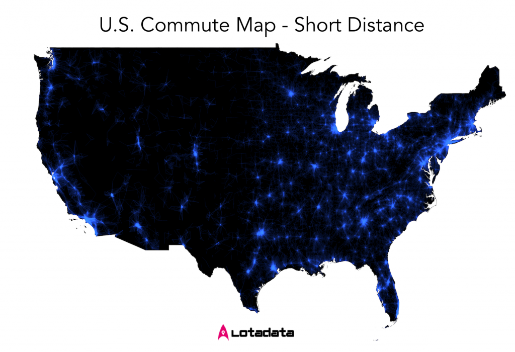 Lotadata releases state-based maps of how the US commutes - Geospatial ...
