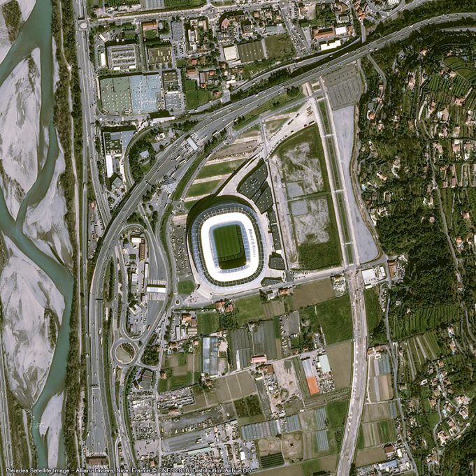 European Football Championship 2016 stadiums mapped by Pléiades ...