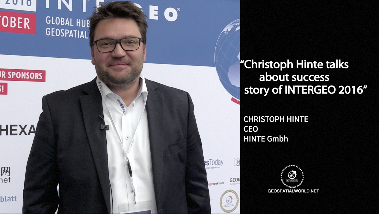 Christoph Hinte talks about success story of INTERGEO 2016 - Geospatial ...