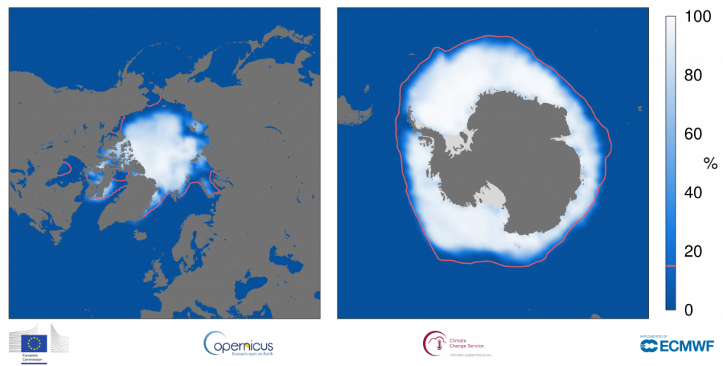 climate change impact on sea ice cover of arctic