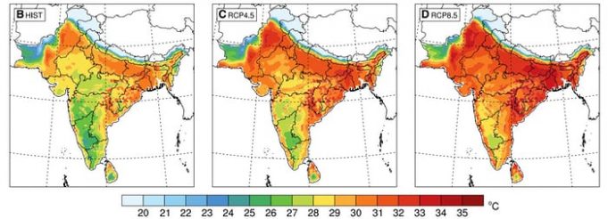 Impact of global warming in India to make it unfit for survival in 83 years