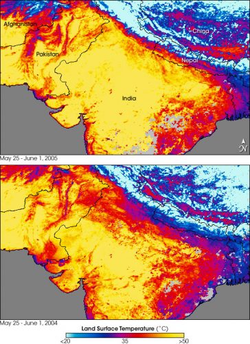 Impact of global warming in India to make it unfit for survival in 83 years