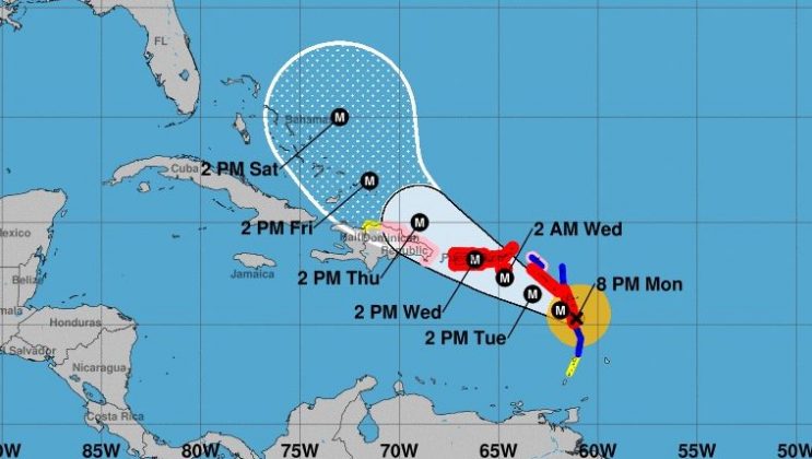 NOAA tracks path of Hurricane Maria with latest map updates ...