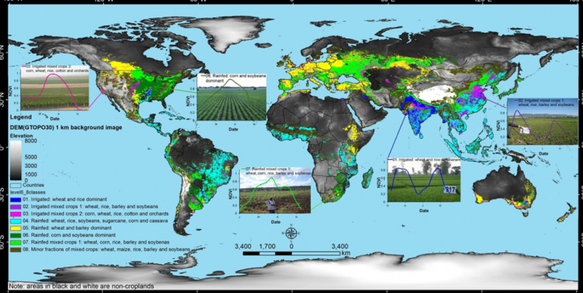 USGS releases interactive map of croplands in the world