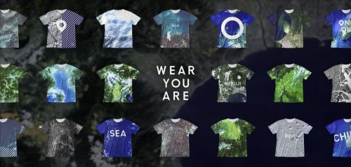 Really cool Satellite Image T-Shirts from WEAR YOU ARE Japan