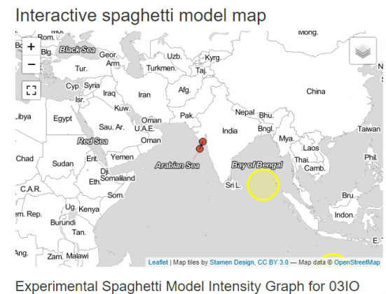 This interactive map gives you best possible information about cyclones ...
