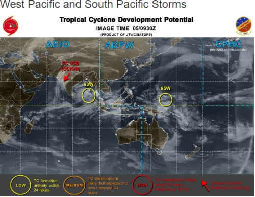This interactive map gives you best possible information about cyclones ...