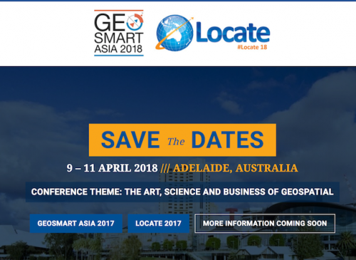 Have a look at Geospatial conferences to be held in 2018