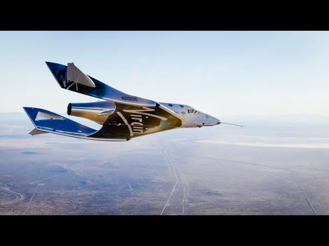 Virgin Galactic unveils its rocket-powered plane video