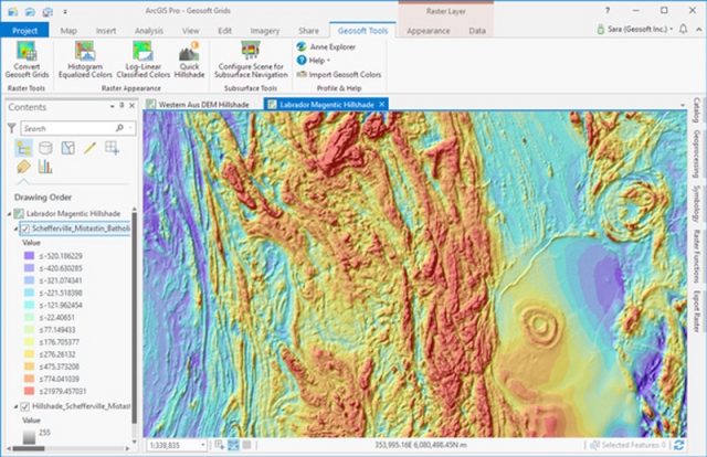 Geosoft add-in enhances integration with ArcGIS Pro