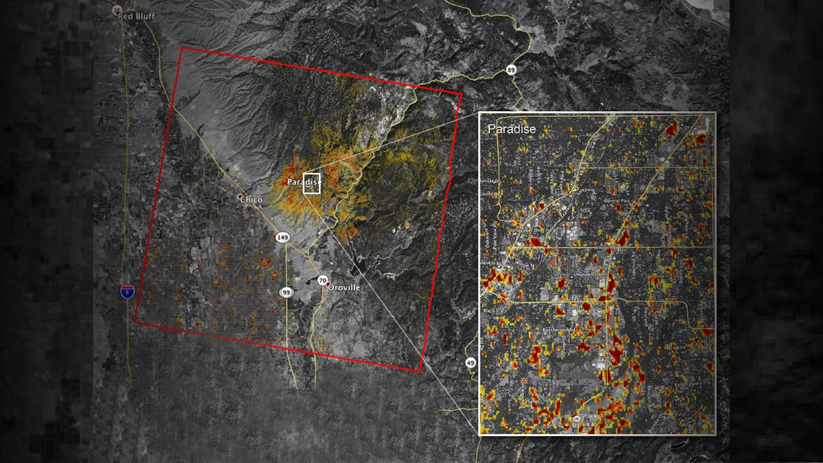 NASA releases updated Damage Map of camp fire in California
