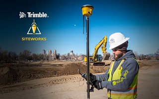 Trimble siteworks software adds full GNSS tilt compensation
