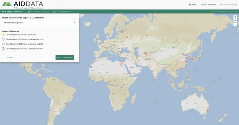 AidData’s GeoQuery tool adds urban boundaries for 200 cities