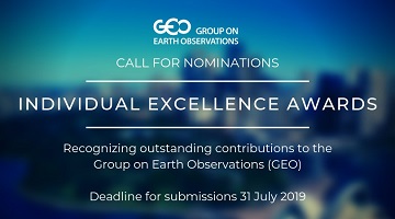 Group on earth observations announce GEO individual excellence awards