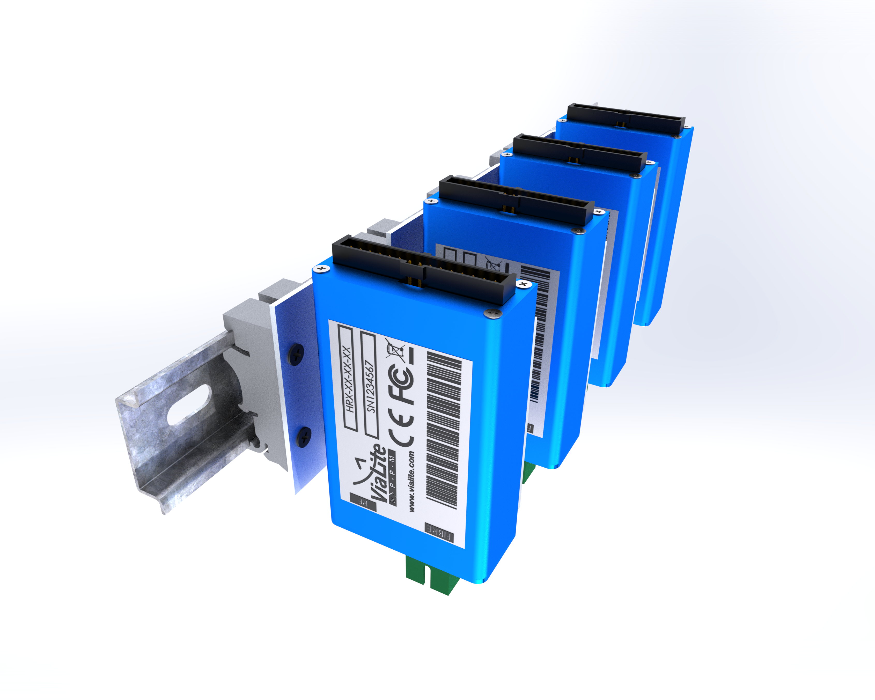Keeping Vertical: DIN Rail Kit for ViaLite Blue OEM Modules ...