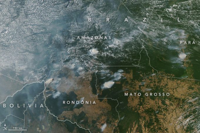 Satellite images show devastating Amazon rainforest fire - Geospatial World