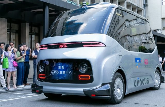 ARTC unveils Taiwan's first self-driving electric minibus