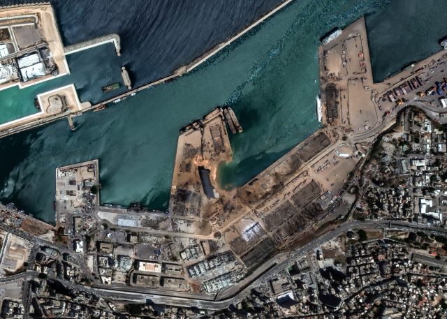 Satellite Images tell the story of Beirut port explosion - Geospatial World