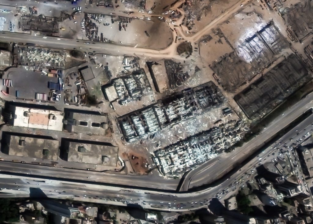 Satellite Images tell the story of Beirut port explosion - Geospatial World