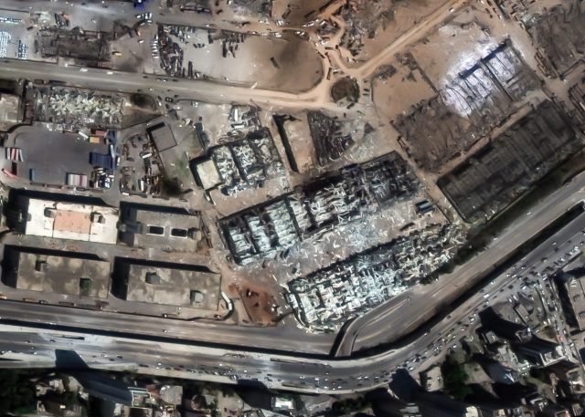 Satellite Images tell the story of Beirut port explosion - Geospatial World