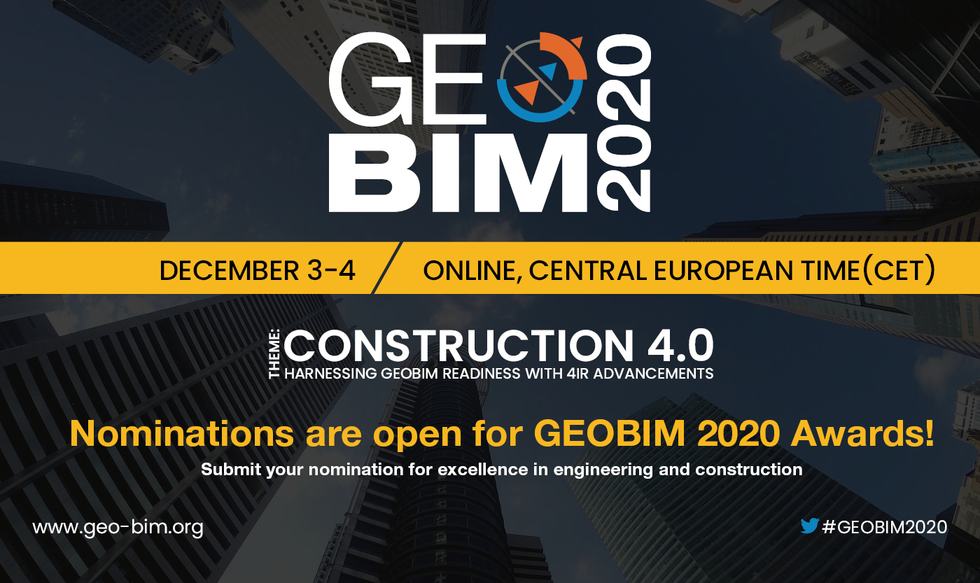 GEOBIM 2020 invites nominations for Awards - Geospatial World