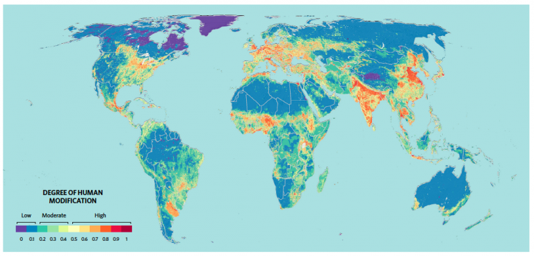 84% of Earth’s land surface impacted by humans: Geospatial Conservation ...