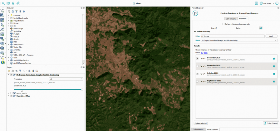 Planet releases improved ArcGIS Add-In and QGIS Plugin V2.0 for users