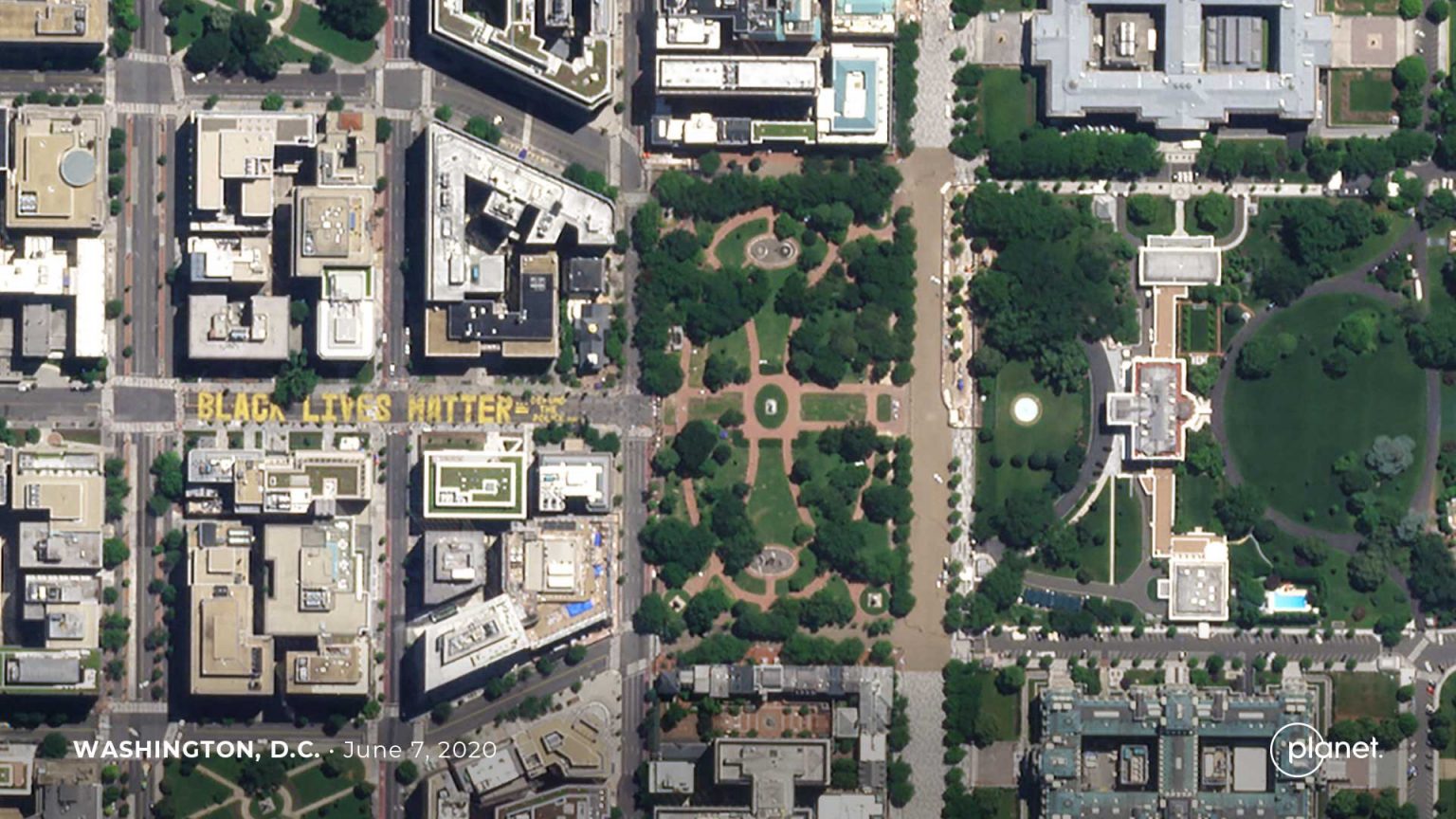 Satellite images capture major events of 2020