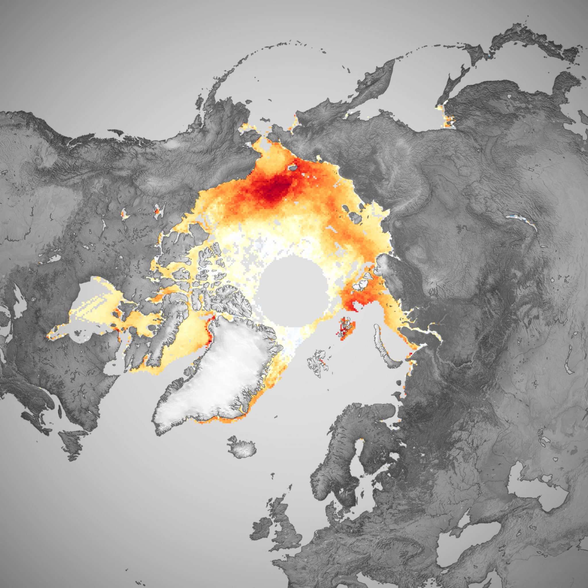Satellite data of 40 years show how fast Arctic sea ice is shrinking
