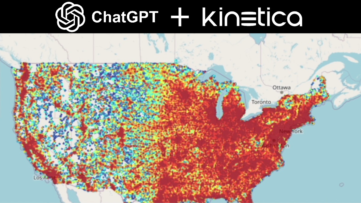 Gen AI for Geospatial Data: ChatGPT + Kinetica