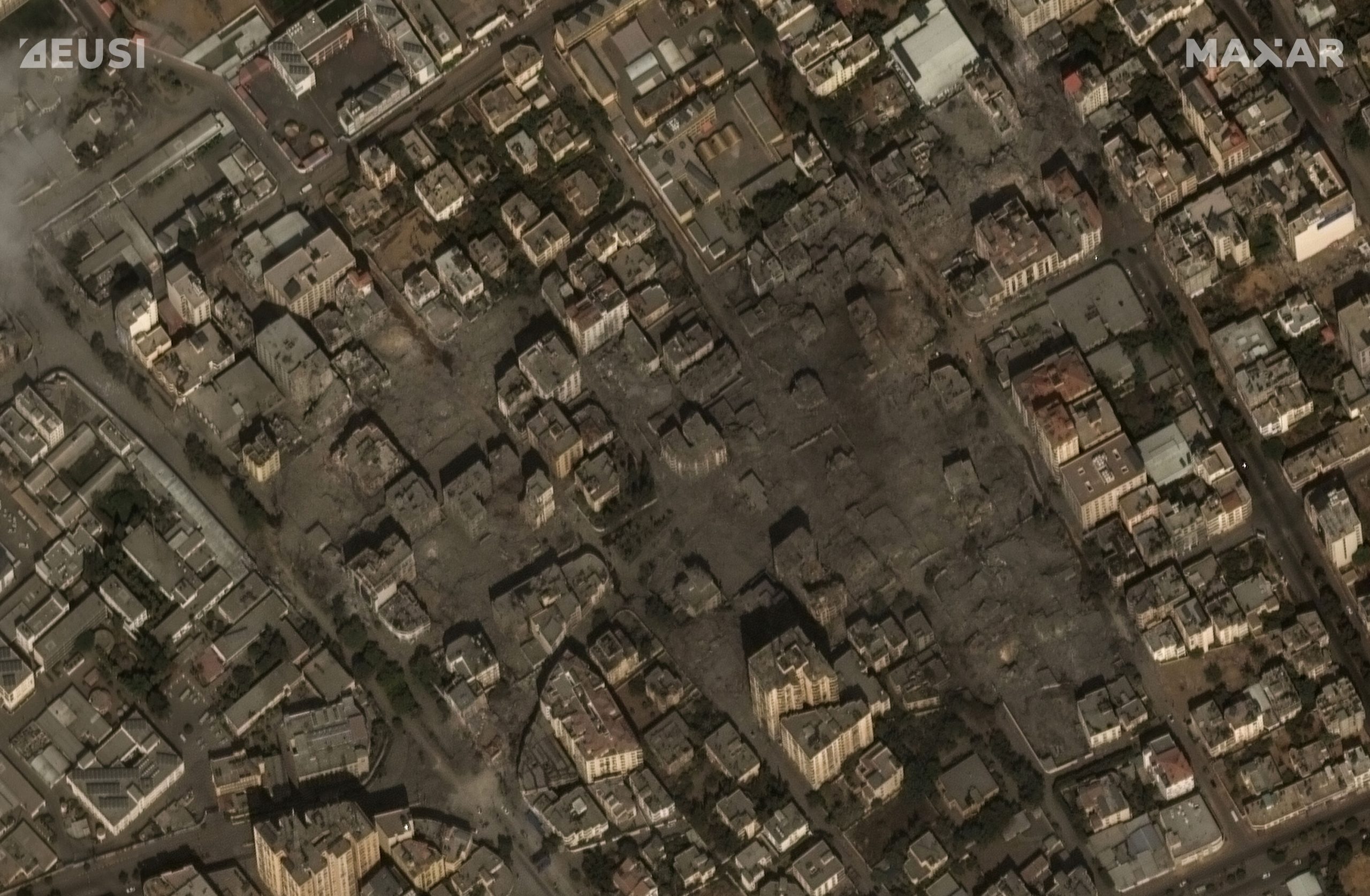 Satellite Imagery Shows Destruction in Gaza