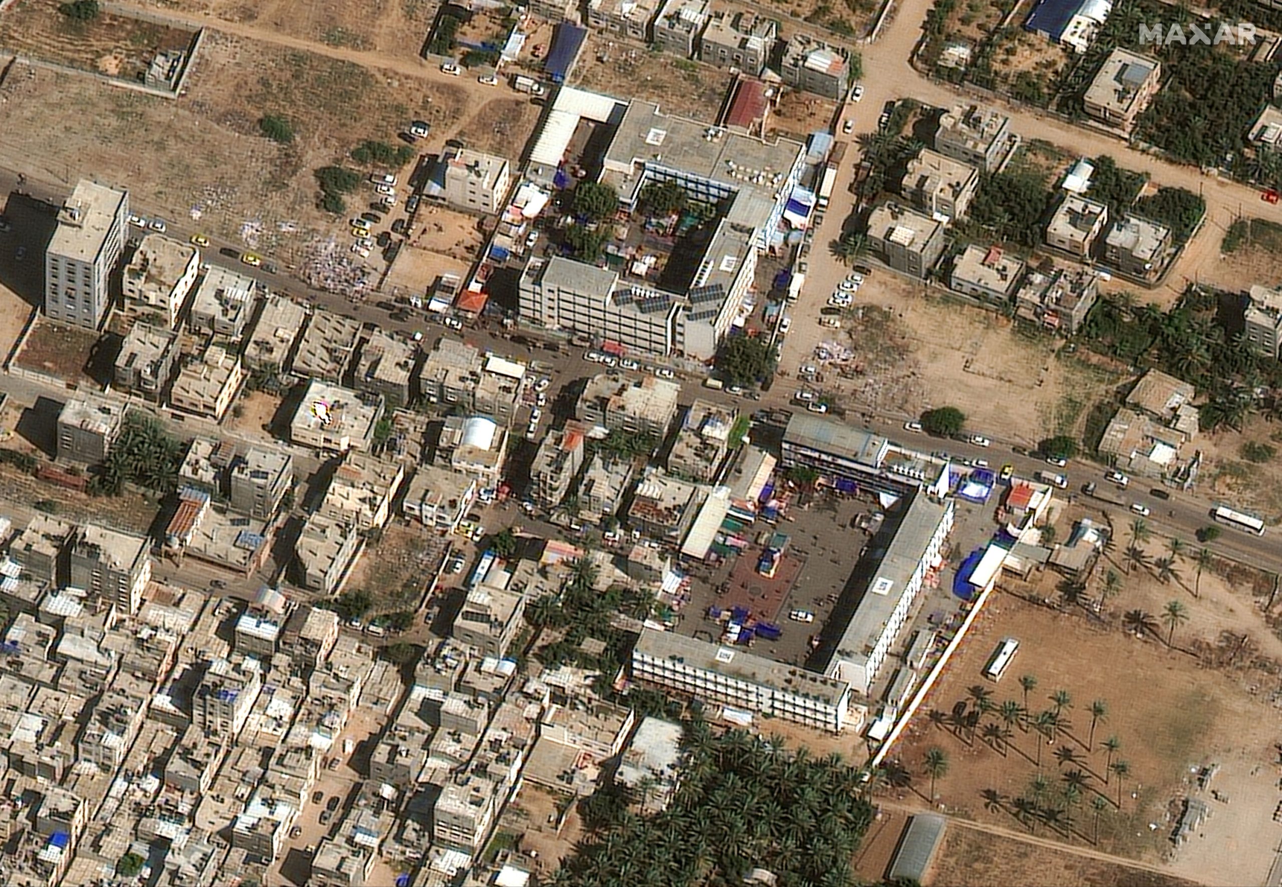 Satellite Imagery Shows Aftermath of Recent Explosion at Al-Ahli Hospital