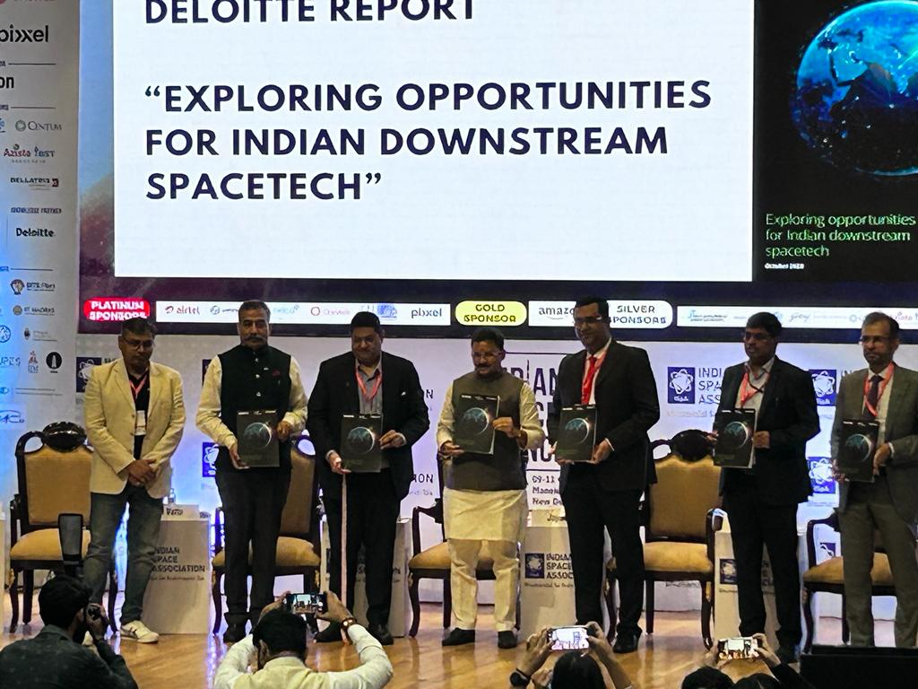 Deloitte, Nasscom & ISpA launches report on Exploring opportunities for Indian downstream spacetech